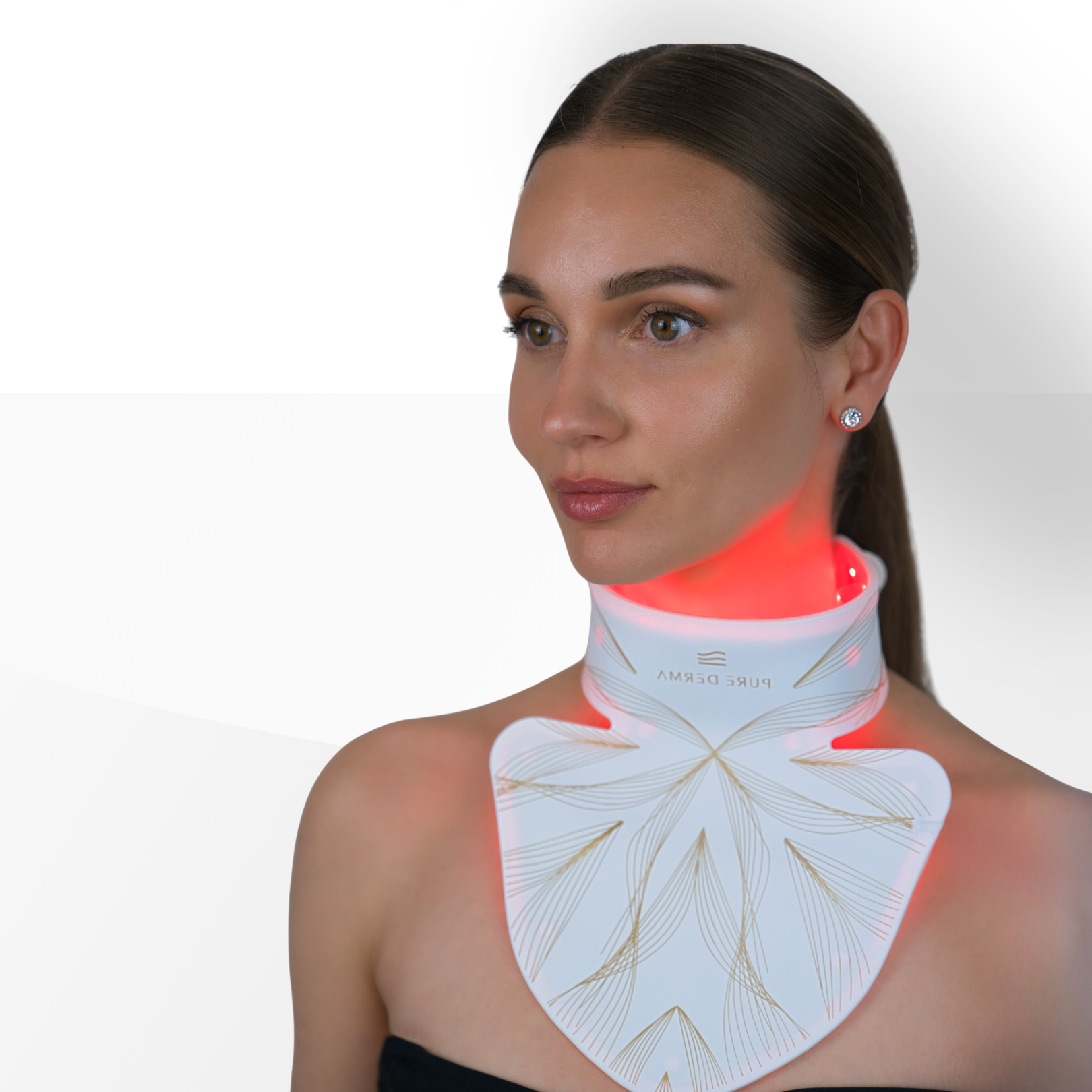 LED Red Light Therapy Neck & Chest Mask – Pure Derma London